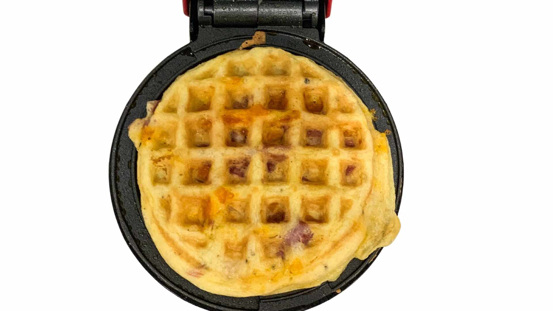 Ham Chaffles - Easy Keto Breakfast Ready In Under 5 MInutes