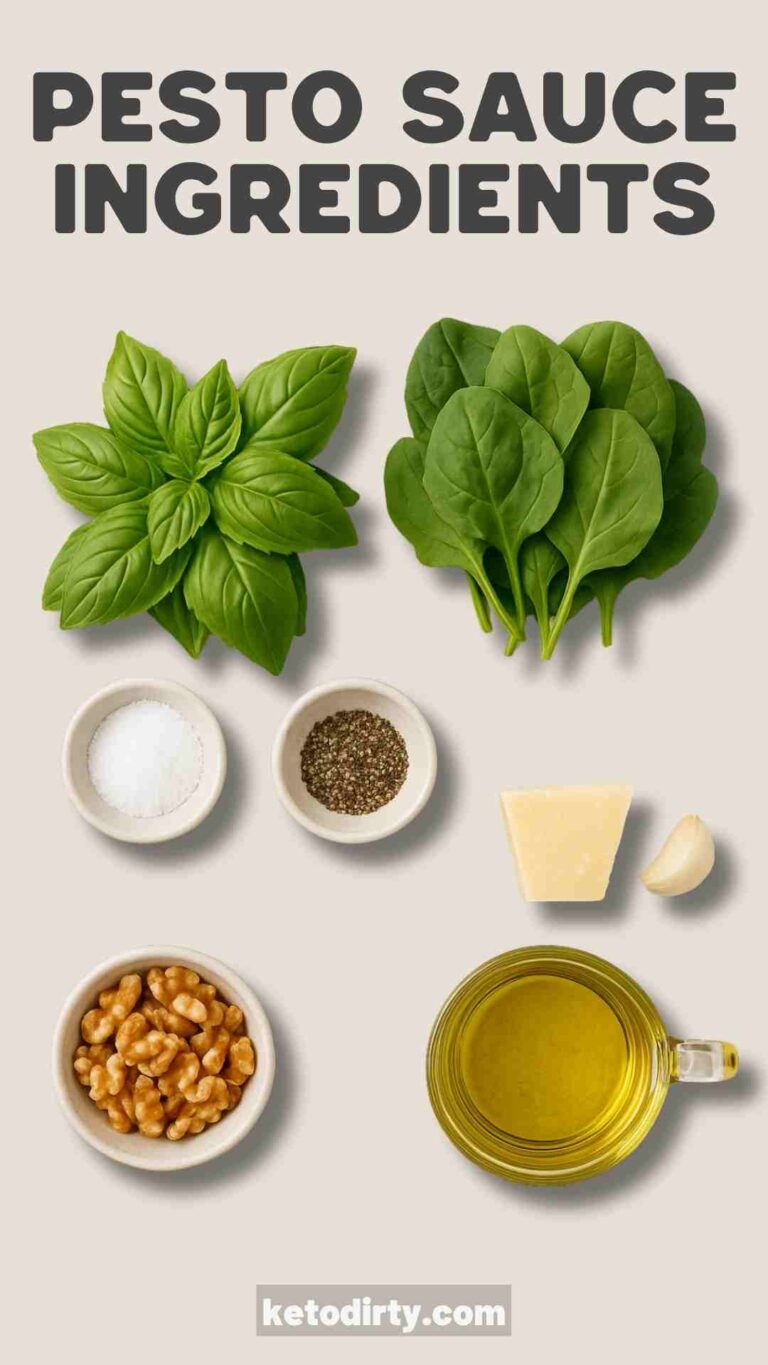 Easy Keto Pesto Recipe - Yummy Sauce In Under 5 Minutes!
