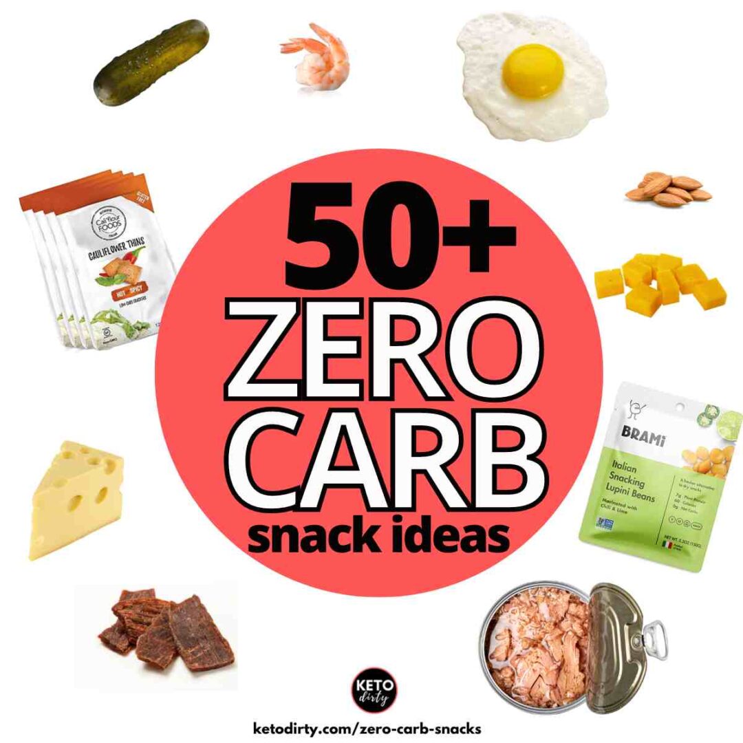 50 Zero Carb Snacks - Guilt-Free No Carb Foods For Snacking
